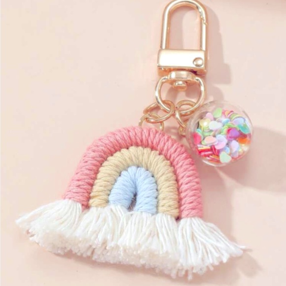 Accessories | Rainbow Color Tassel Keychain For Bags Backpacks Keys ...